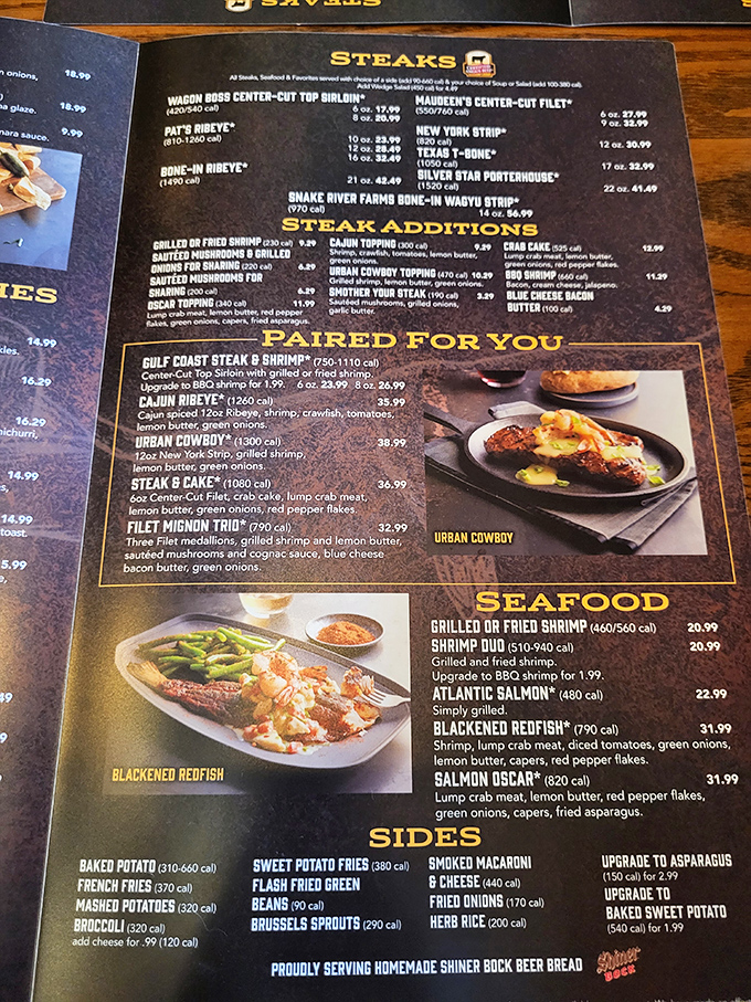 This menu isn't just a list&mdash;it's a roadmap to carnivorous bliss. Choosing just one item might be the hardest decision you'll make all day.