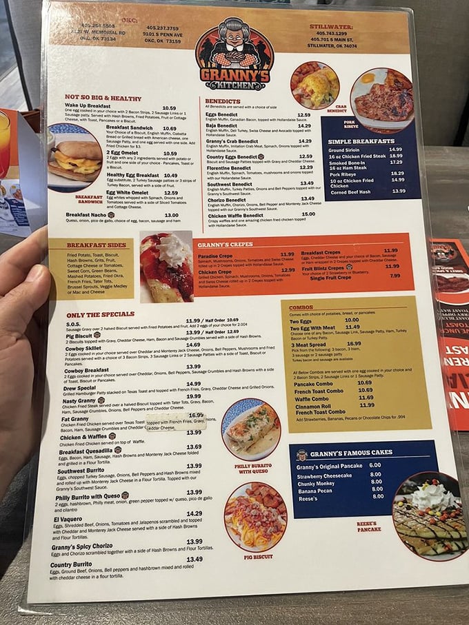 This menu isn't just a list of food&mdash;it's a roadmap to happiness with detours through Benedict County and Pancake Village.