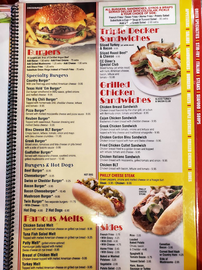 This menu isn't just reading material&mdash;it's a choose-your-own-adventure novel where every ending is delicious. Better start planning your strategy now.