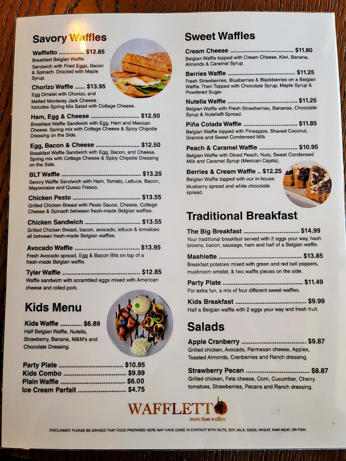 The menu reads like a love letter to the humble waffle&mdash;transformed from supporting breakfast character to the undisputed star of the show.