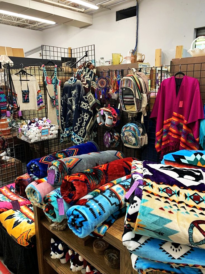 A kaleidoscope of Native American-inspired textiles that would make any living room instantly more interesting than your neighbor's beige paradise.