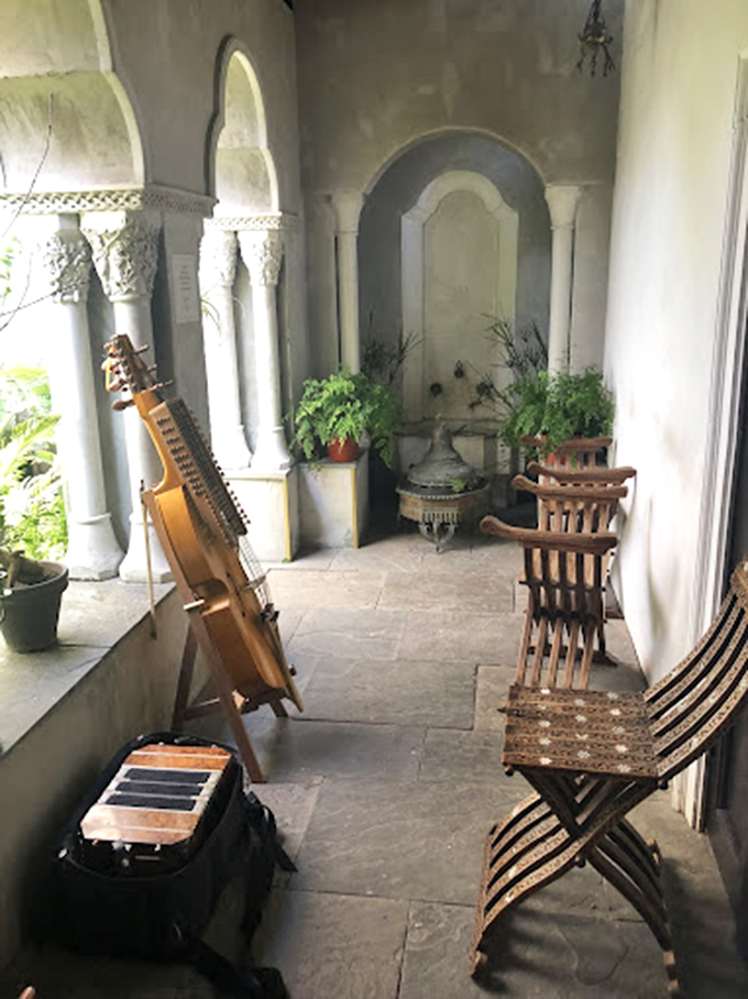 The rooftop tea garden offers a serene respite after your mind has been thoroughly boggled by the exhibits below.