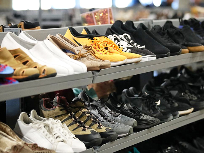 Footwear fantasies come true in the shoe section, where barely-worn treasures await new adventures at prices that'll make your regular shoe store blush.