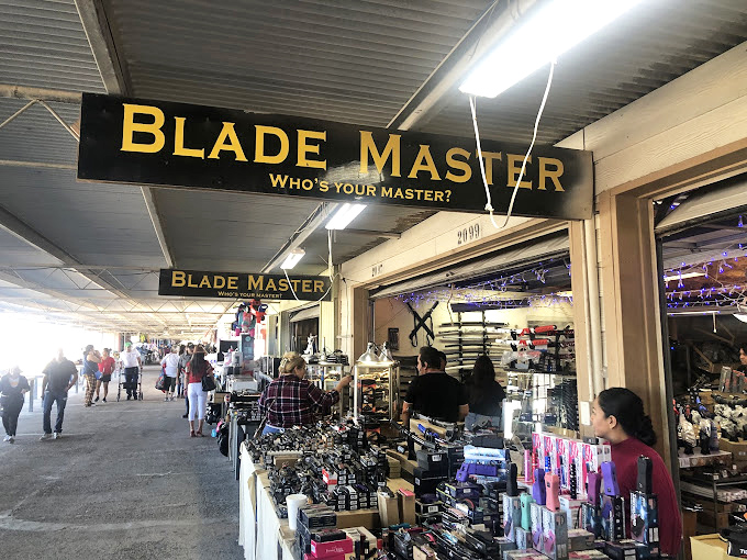 The fashion and beauty runway of flea markets! More clothing options than my closet has had in its entire existence.