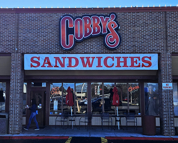 Cobby's bold brick façade doesn't mess around – when sandwiches are this good, you don't need fancy marketing gimmicks.