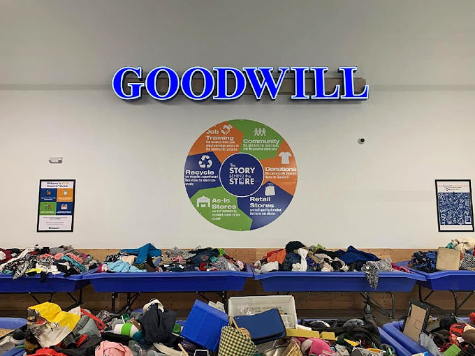 Mountains of possibilities await at Goodwill's As-Is Outlet &ndash; like an archaeological dig where the artifacts are vintage t-shirts.