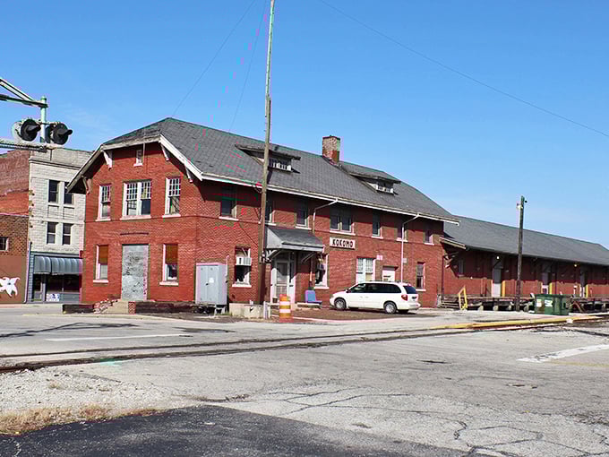 Kokomo's historic train station now serves as the perfect backdrop for affordable living instead of departing steam engines.