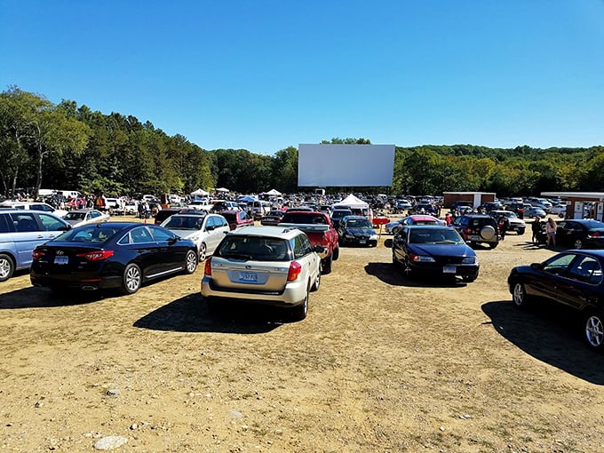 Movies by night, treasures by day! Mansfield's Drive-In transforms into a sprawling marketplace where one person's castoffs become another's collectibles.