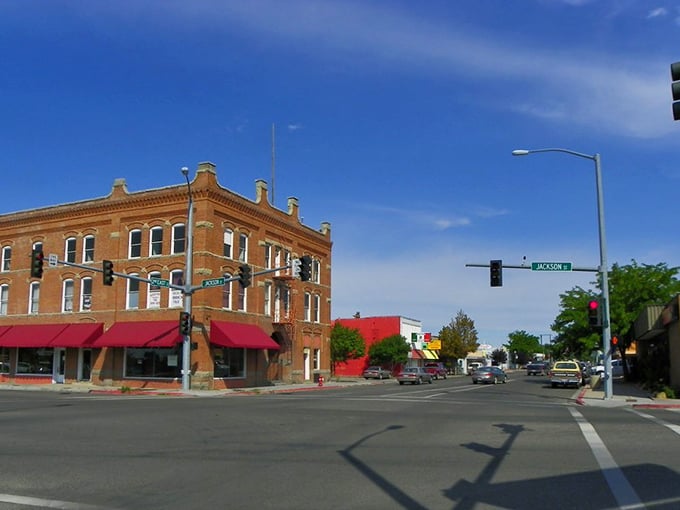 Mountain Home's main drag &ndash; where rush hour means three cars at the stoplight and everyone knows which one is running late.