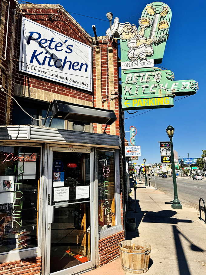 Pete's neon sign has been Denver's late-night beacon since before most high-rises were even blueprints.