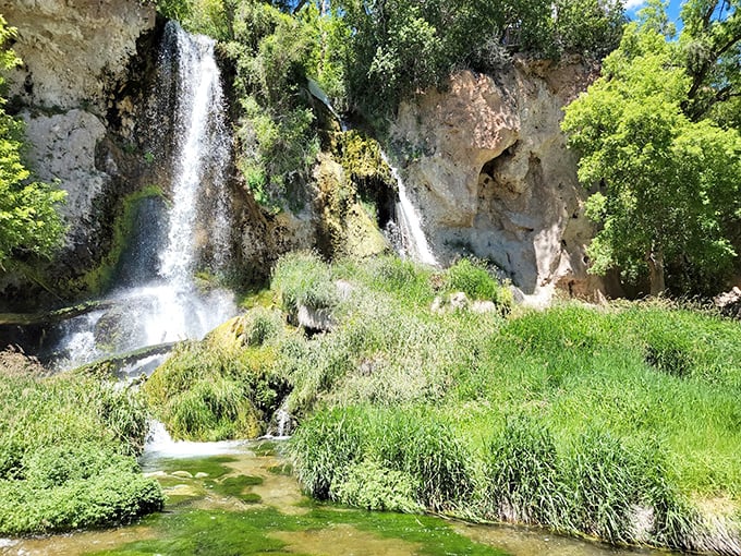 Rifle Falls' triple cascade creates nature's air conditioning. Stand close enough and you'll get a free facial mist&mdash;spa day in the wild!