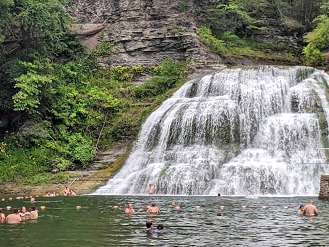 Lucifer Falls may have a devilish name, but this heavenly cascade is what paradise must look like on a summer day.