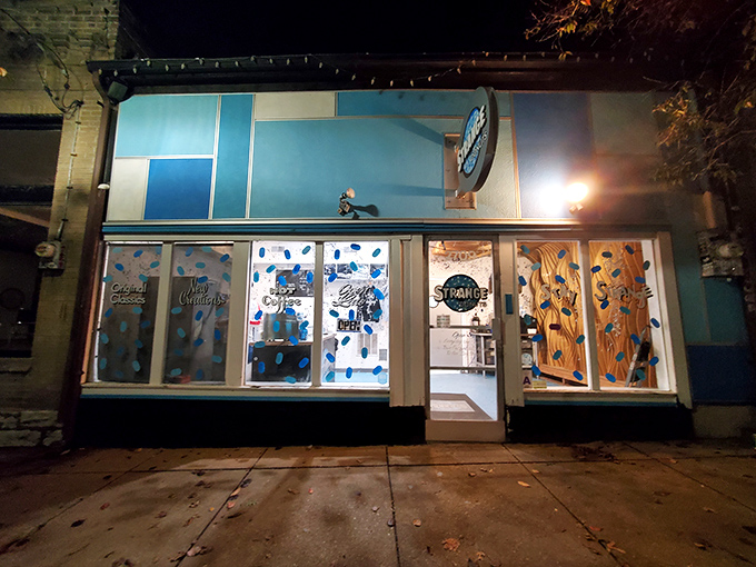 Blue polka dots and "Strange" creativity &ndash; this Maplewood hotspot proves donuts can be artistic without losing their soul.
