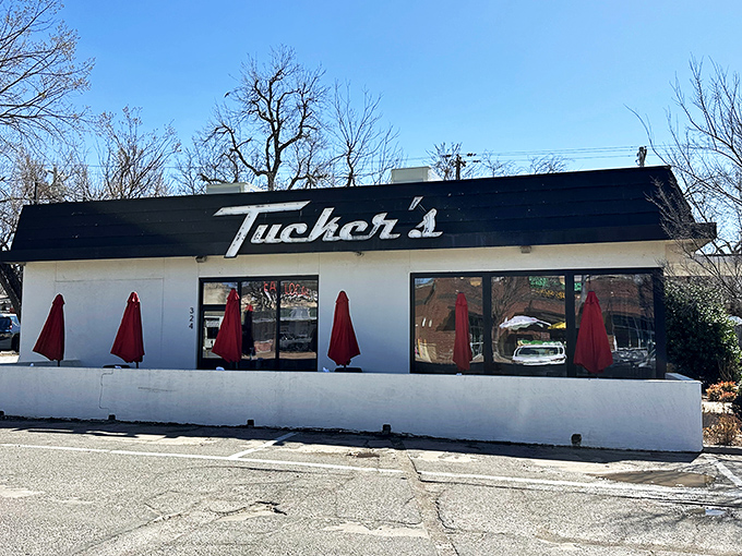 Tucker's clean white exterior is like the blank canvas before a masterpiece&mdash;inside, the Oklahoma onion burger gets its proper due.