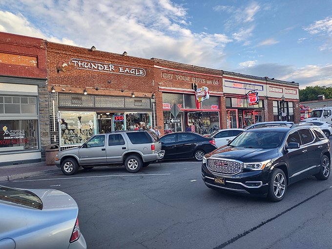 Williams embraces its Route 66 heritage with classic storefronts and pine-scented mountain air just miles from the Grand Canyon.