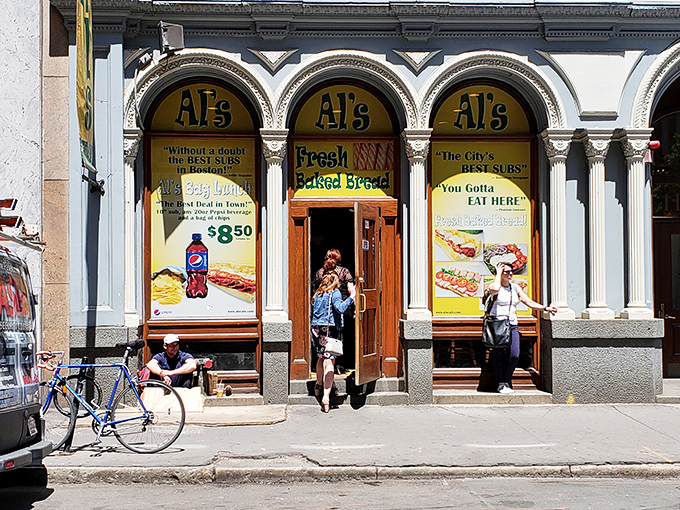 Al's no-nonsense exterior hides sandwich engineering that would make MIT professors nod in approval &ndash; structural integrity meets flavor architecture.