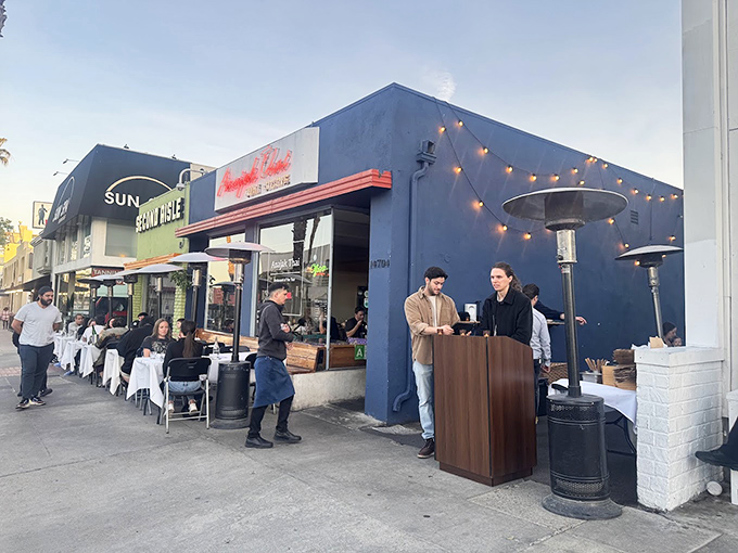 String lights and sidewalk dining at Anajak Thai create the perfect stage for their flavor performance. The best seats in the culinary theater.