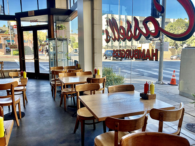 Inside Cassell's, minimalist design lets the burgers be the star. Like a Carnegie Hall for ground beef&mdash;perfect acoustics for the symphony of flavors about to unfold.