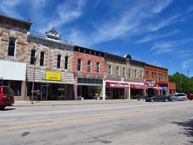 The classic red-brick architecture of Chadron's main street offers a perfect backdrop for your own personal western adventure.