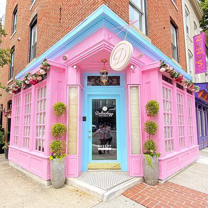 Behind that Instagram-worthy turquoise door lies a world where traditional flavors meet modern technique. The golden ticket of Baltimore bakeries.