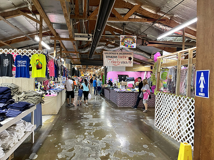 Step inside treasure town. Flea Land's rustic interior channels the joy of discovering something wonderful where you least expect it.