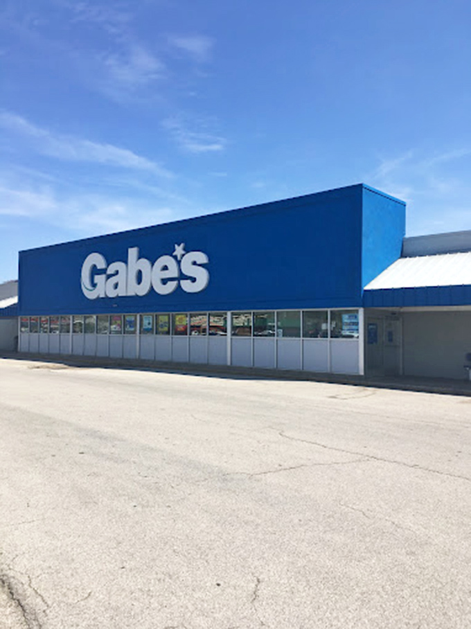 Gabriel Brothers: "Retail therapy without the financial hangover! Gabe's entrance promises brand names without breaking the bank."