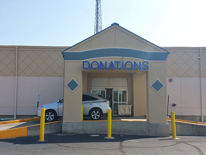 Goodwill Donations: Where one person's "I'm done with this" becomes another's "I can't believe I found this!" The circle of thrift life continues.