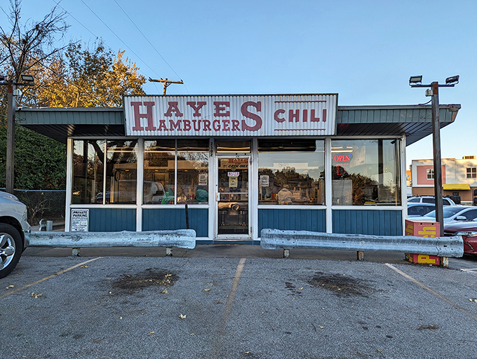 Fall colors frame Hayes' classic storefront &ndash; a timeless reminder that some culinary traditions are worth preserving exactly as they are.