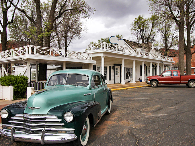 That vintage Chevy seems right at home in Boulder. When your town's this pretty, even the cars pose for photos.