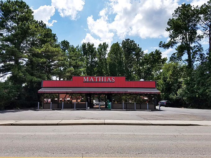 Surrounded by pines and packed with flavor, Mathias is where sandwiches go when they die and go to heaven.