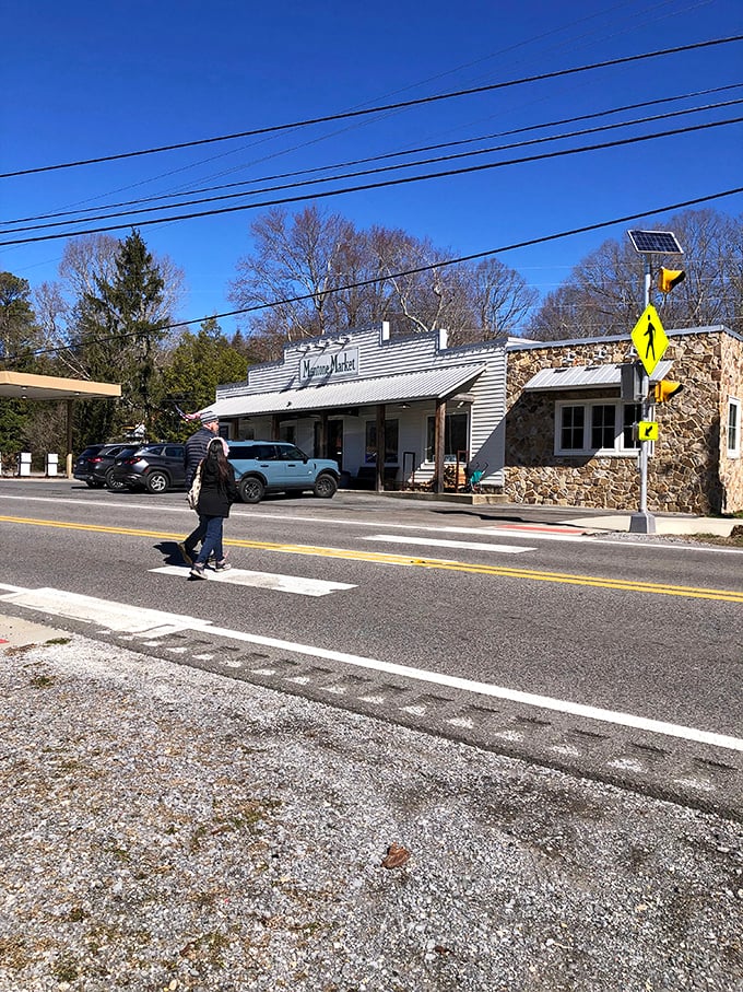 This stone-faced building in Mentone looks like it could withstand anything &ndash; including your aunt's attempts to find cell service.