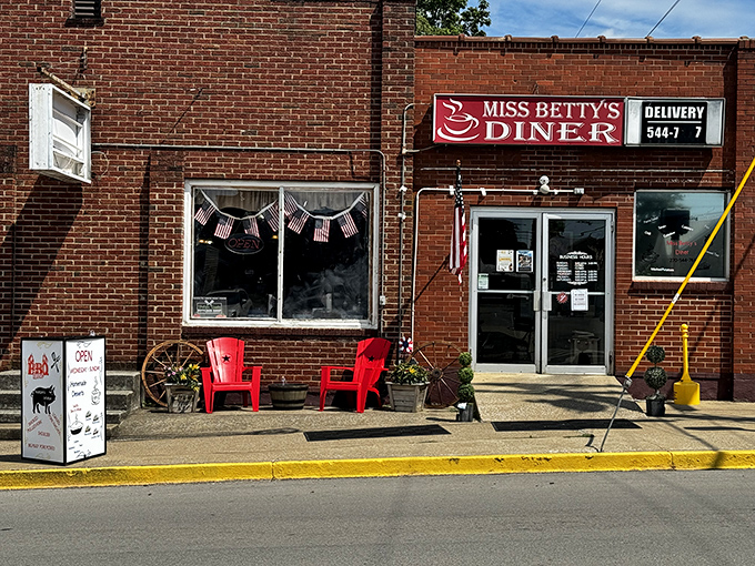 Miss Betty's Diner: The American flags and wagon wheels say "down-home cooking" before you even get through the door.