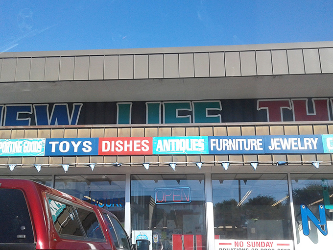 Where one person's "no longer needed" becomes another's "just what I was looking for" at New Life Thrift Store.