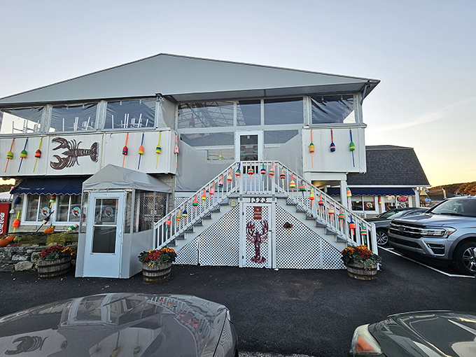 That stairway leads to seafood heaven &ndash; a multi-level paradise where lobster dreams come true.
