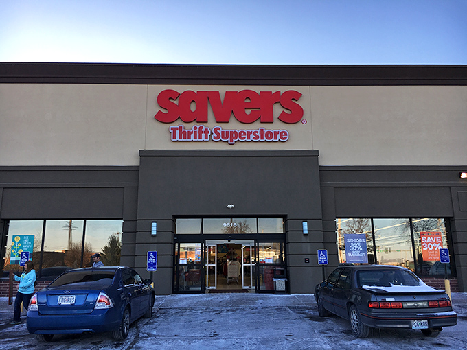 The thrift superstore where organization meets opportunity. Your next favorite outfit or home accent is waiting patiently on these well-ordered shelves.