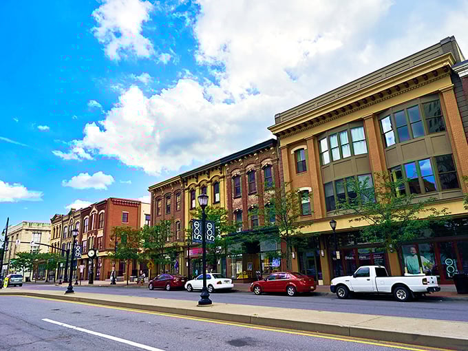 Tree-lined streets and historic buildings create a picturesque setting where your housing costs won't force you to choose between medication and macaroni.