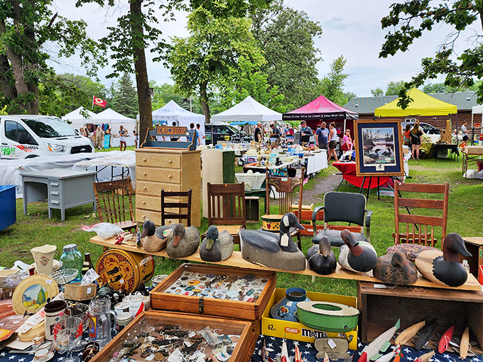 Duck decoys and vintage fishing lures await their second act. The one that got away might just be that perfect collectible!