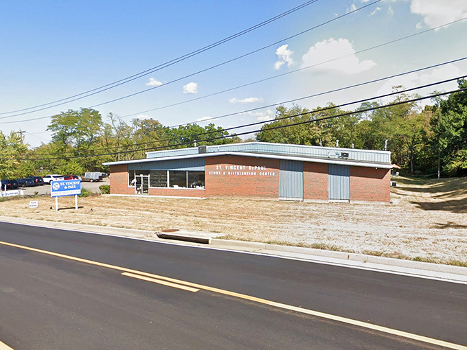 Nestled along the roadside, this St. Vincent de Paul location serves the Northern Kentucky community with secondhand treasures.