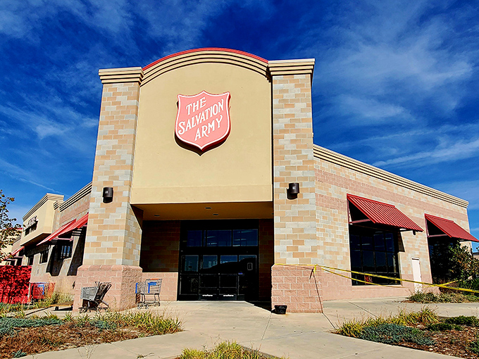 Architectural elegance meets bargain hunting! This Salvation Army location brings class to the thrifting experience.