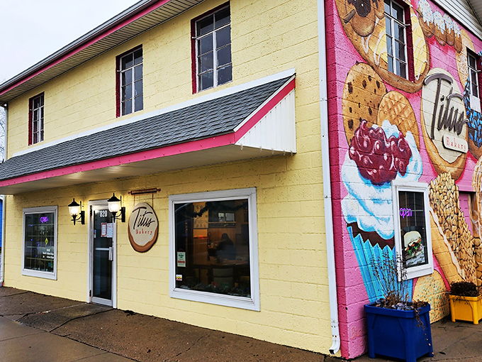 Titus Bakery: The happiest building in Lebanon! Those painted donuts are basically a street-legal form of hypnosis.