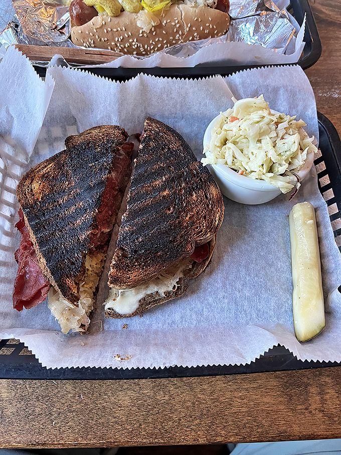 This isn't just a sandwich&mdash;it's architecture on a plate. The perfect cross-section reveals layers of flavor that would make a geologist jealous.