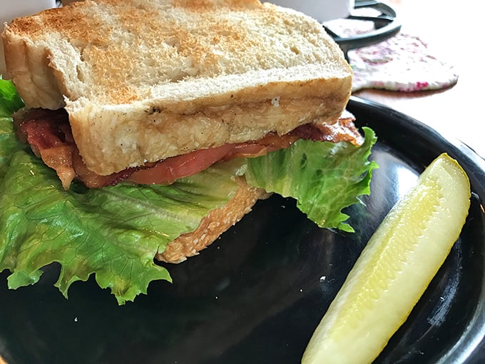 A proper BLT requires architectural precision: crisp lettuce, ripe tomato, bacon that shatters like glass, and bread toasted just enough to stand up to it all.