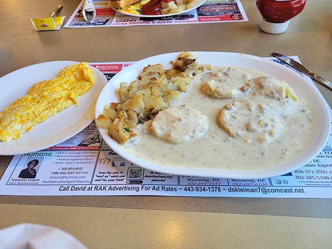 Biscuits and gravy &ndash; the breakfast of champions and hangover sufferers alike. That creamy, peppery blanket of gravy could make cardboard taste good.