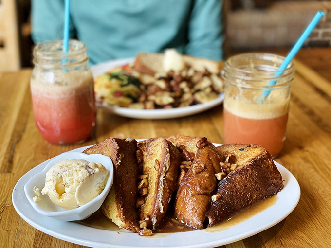 This butter pecan French toast isn't just breakfast&mdash;it's what breakfast dreams about at night, complete with a side of nostalgia and pure joy.
