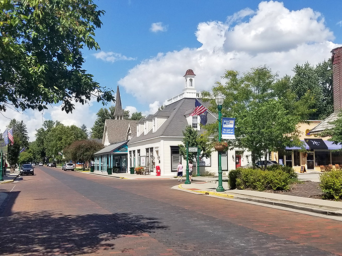 Cedar Street's picturesque storefronts and pristine sidewalks feel like a Norman Rockwell painting where people actually live and work.