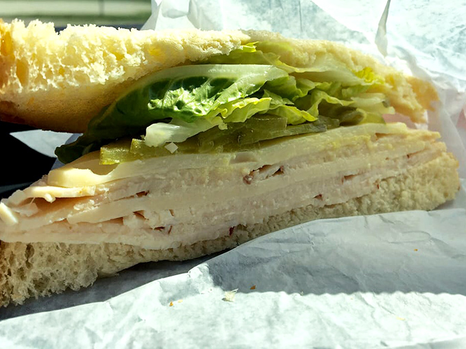 Layer upon layer of deli perfection&mdash;this isn't just a sandwich, it's an architectural achievement where each ingredient plays its crucial, mouthwatering role.