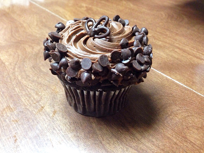 This chocolate cupcake isn't just dessert&mdash;it's therapy with chocolate chips, the kind of indulgence that makes Monday feel like Friday.
