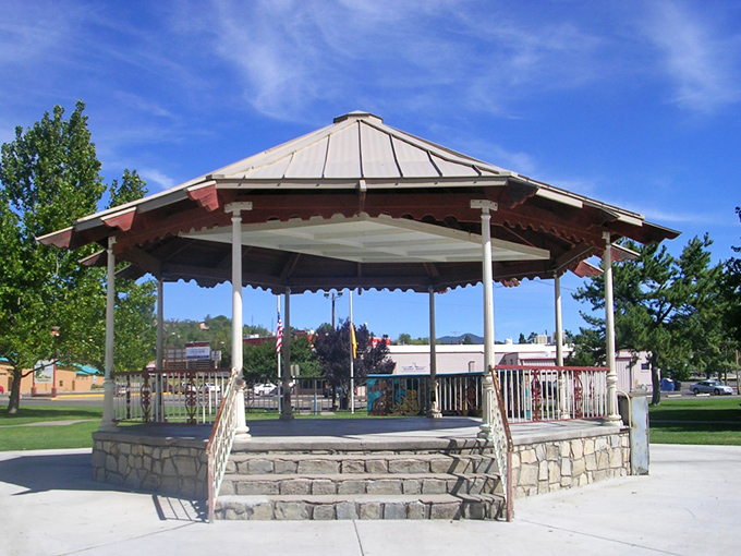 This charming gazebo in the town park has hosted everything from summer concerts to impromptu marriage proposals—the stage for Silver City's community theater of life.