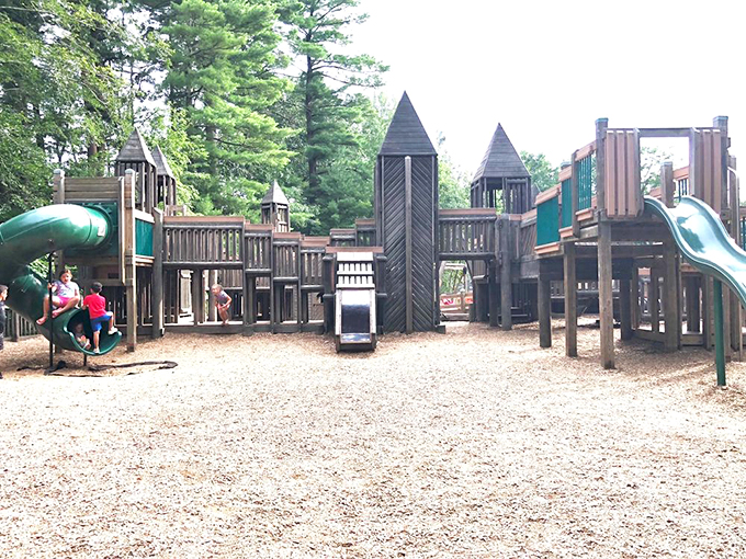 Childhood joy doesn't need a big-city budget. This community playground offers priceless memories and the soundtrack of children's laughter.