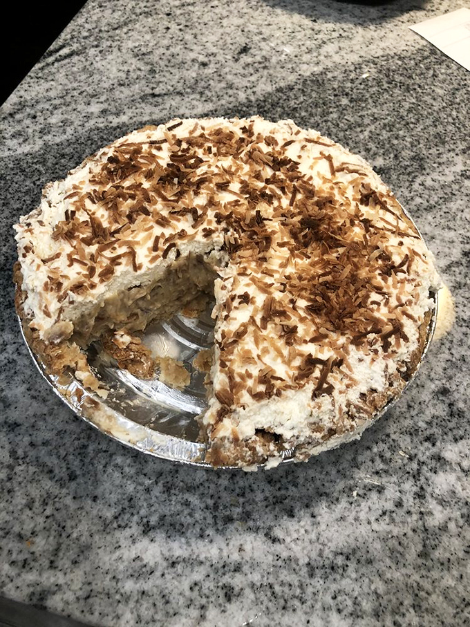 This coconut cream pie doesn't just flirt with perfection&mdash;it's in a committed relationship. Toasted coconut flakes are the jewelry on this masterpiece.